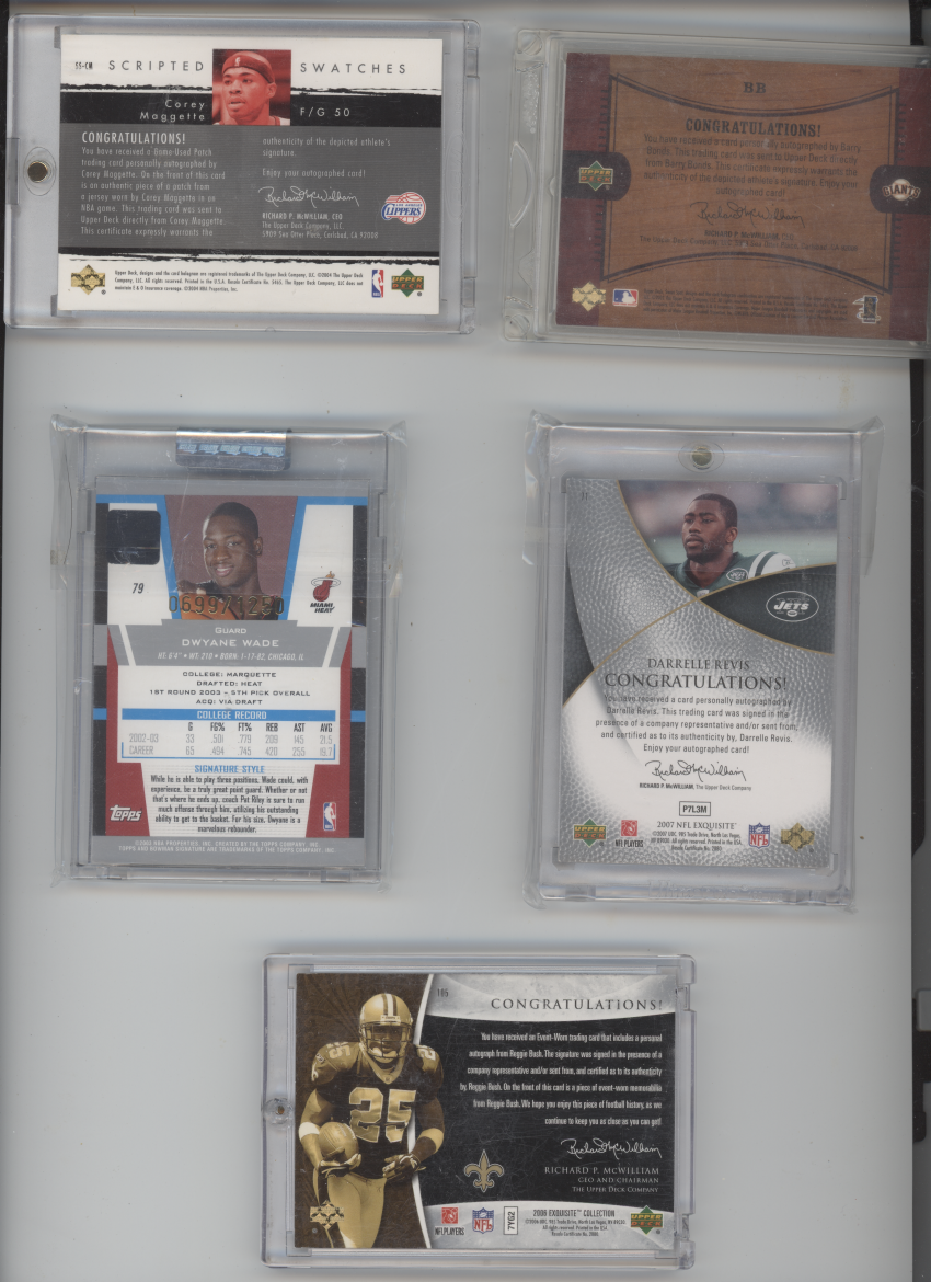 2005 05 EXQUISITE REGGIE BUSH RC ROOKIE RPA PATCH AUTO AUTOGRAPH #/99 ...