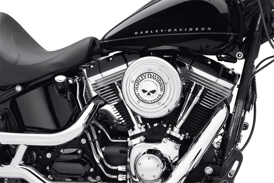 HARLEY NEW OEM Willie G Skull Air Cleaner Cover Insert Trim FLH FXST ...