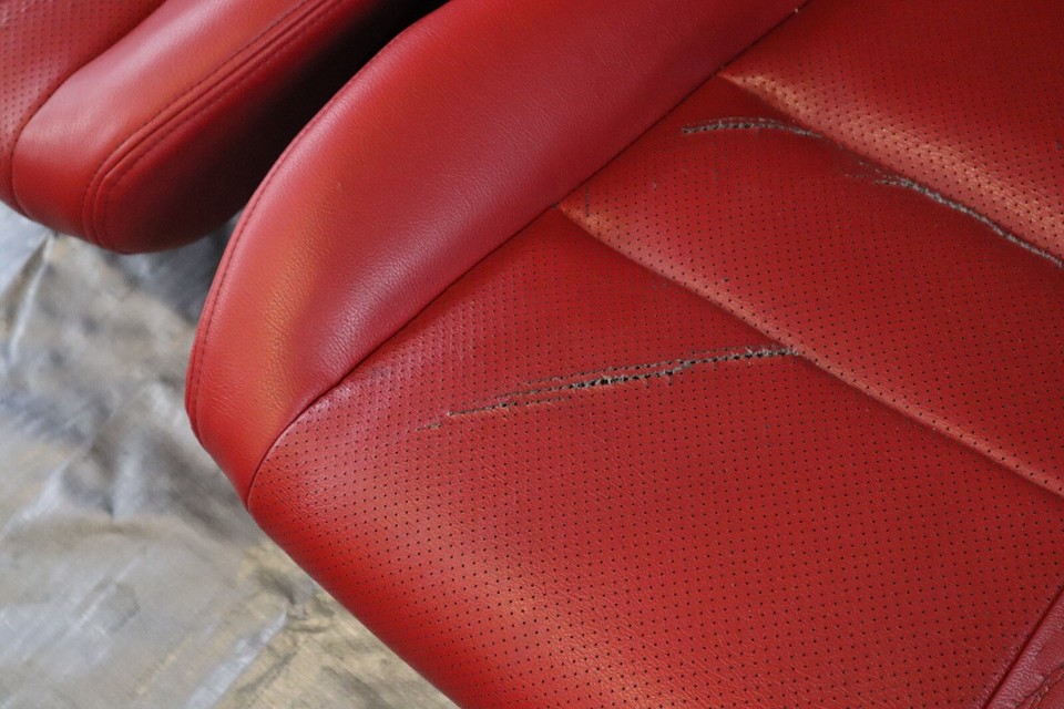 2018 JEEP CHEROKEE TRACKHAWK OEM RED LEATHER FRONT & REAR SEATS *REWRAP ...