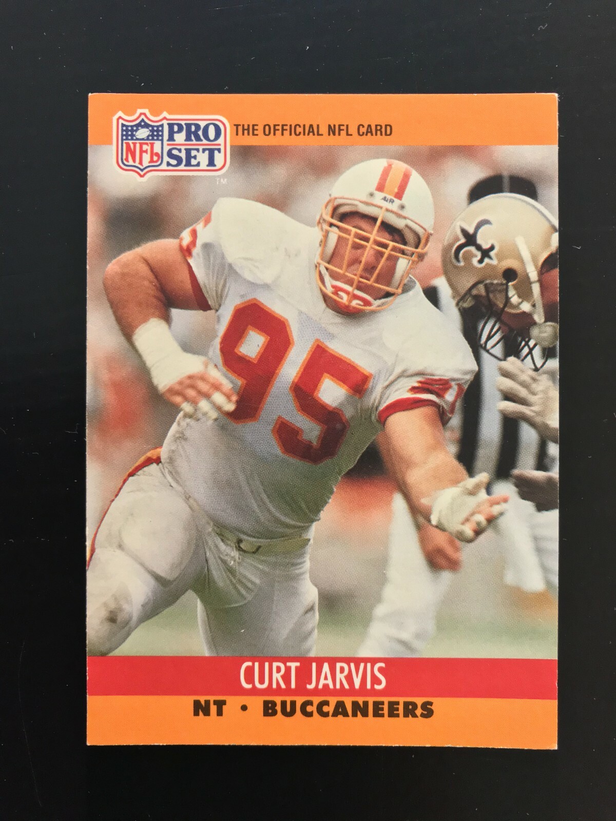 1990 Pro Set Curt Jarvis #657 Correct Version (Official NFL on Front ...