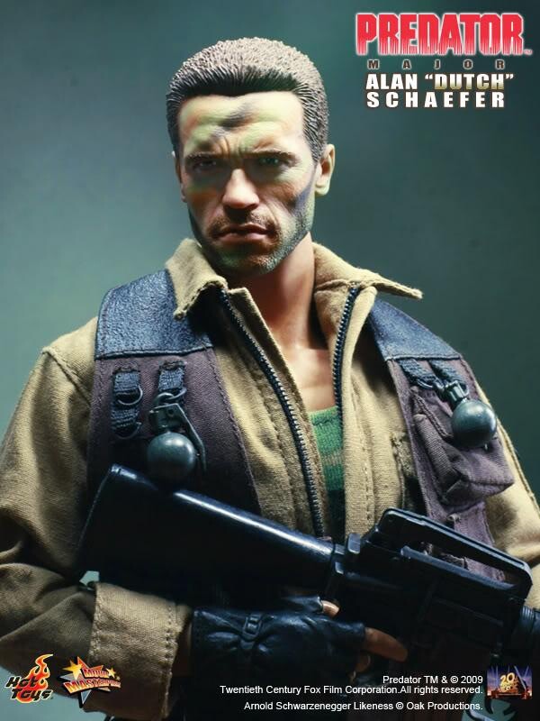 Hot Toys MMS72 Predator Major Alan Dutch Schaefer Sideshow Exclusive ...
