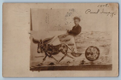 Bellingham Washington WA Postcard RPPC Photo Studio Fair Prop Wagon ...