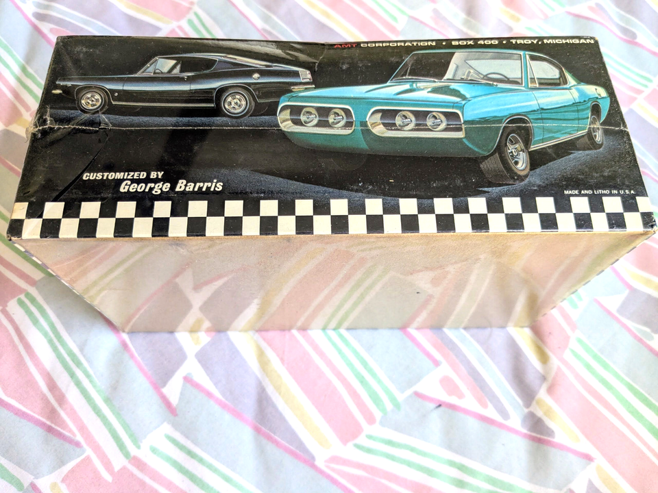 L@@K! *RARE FACTORY-SEALED ORIGINAL VINTAGE AMT 1967 PLYMOUTH BARRACUDA ...