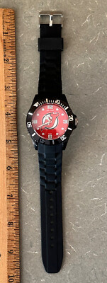 Vintage -NHL-New Jersey Devils Watch -Black By:Sparo -Needs Battery | eBay