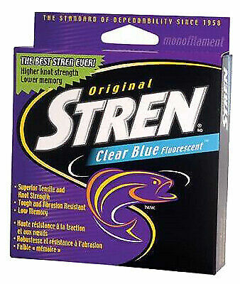 Stren Original Fishing Line 20 LB Test 300 Yards Clear Blue Fluorescent ...