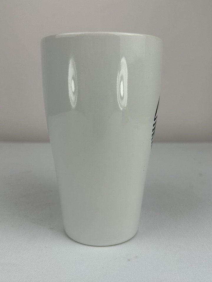 2014 STARBUCKS 18OZ COFFEE CUP MUG W/HANDLE WHITE CERAMIC MERMAID LOGO ...