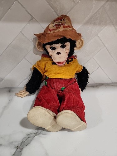 Vintage Zip The Monkey Rubber Face 16" Plush Doll Rushton Co. Zippy ...