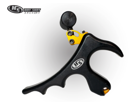 Hot Shot Vapor 4 Finger Thumb Trigger Archery Release Black New | eBay