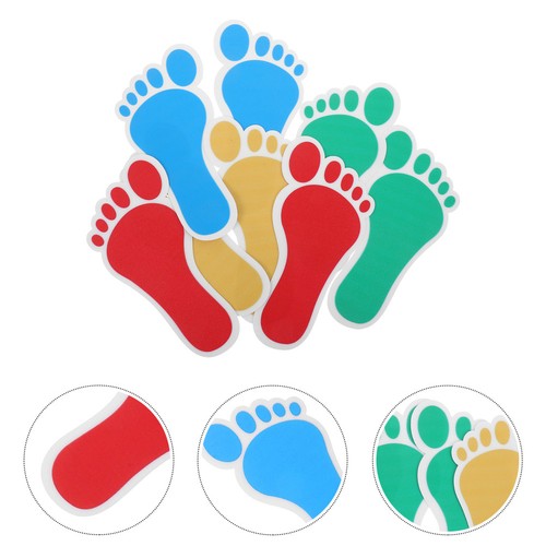8 Pairs Anti-slip Foot Pads Adhesive Floor Stickers for Kids Classroom ...