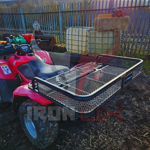 ATV REAR Cargo Basket Quad rear Rack Back Box Luggage Carrier Rack Quad ...