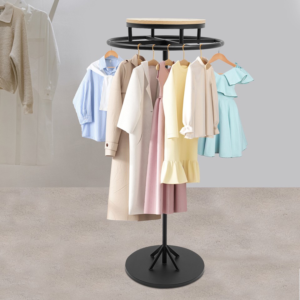Round Clothing Rack, Clothing Display Rack, Floor-standing Garment ...
