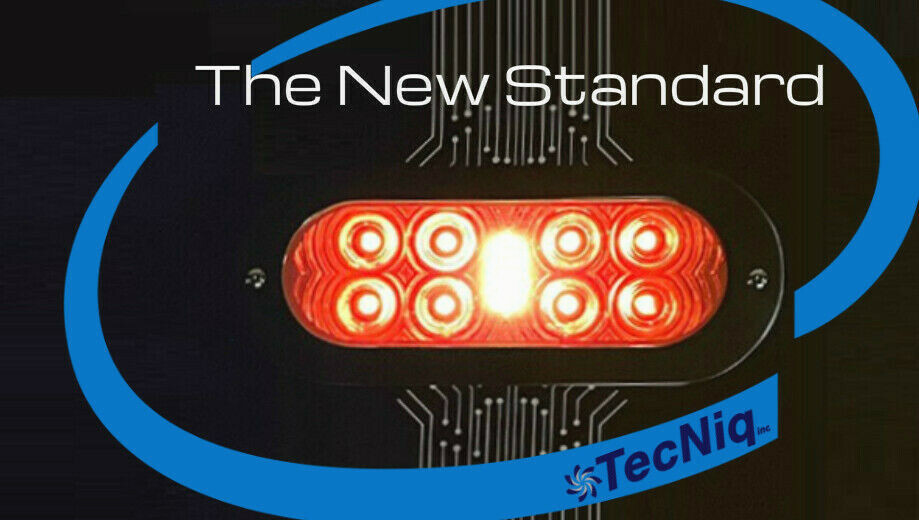 T70 STT 6" Oval Surface Mount Stop Tail Turn & Back Up Reverse Light 10 ...