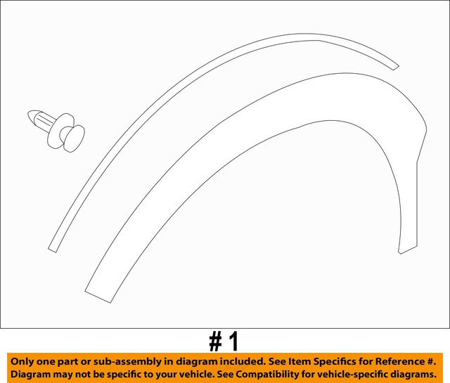 OEM 18-21 Subaru Crosstrek Front Wheel Fender Flare Passenger Side ...
