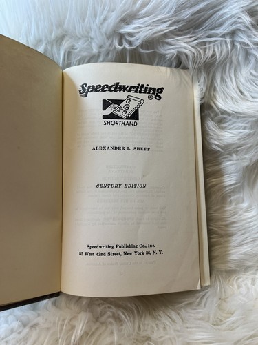 Speedwriting Shorthand 1954 Century Edition Dictionary Read | eBay