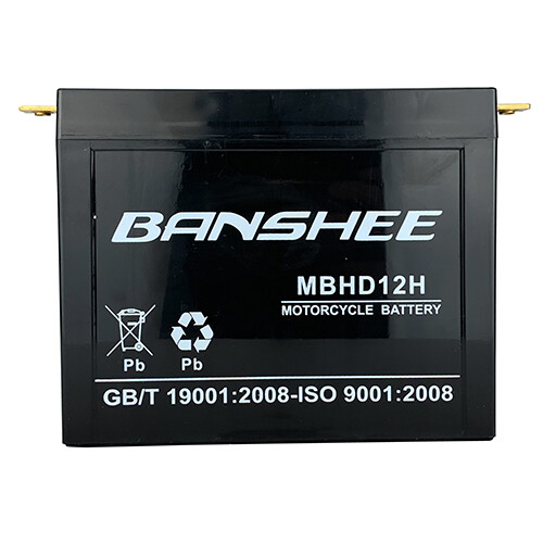 YHD-12H AGM Harley Battery – Replaces YHD-12, 66007-84 for FL, FLH ...