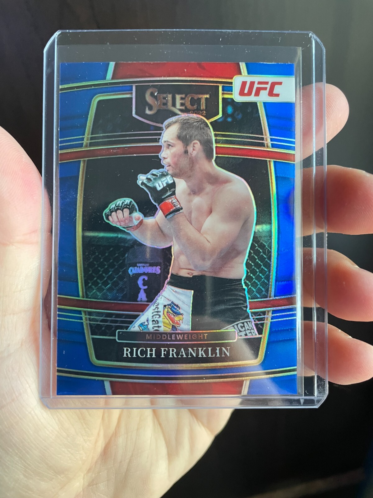 Rich Franklin Concourse Blue Prizm - 2022 Panini Select UFC #72 Retail ...