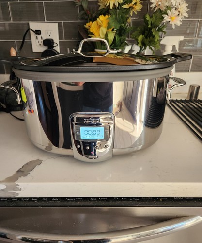ALL-CLAD 7 Quart Slow Cooker Stainless Steel Crock Pot Series SC01 | eBay