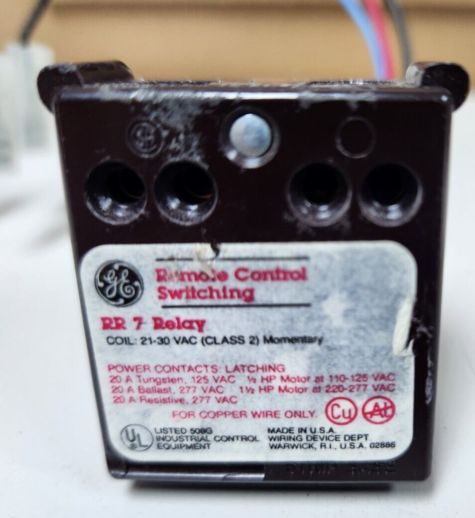 Ge Low Voltage Controls GE Low Voltage Relays, Remote Control Relay