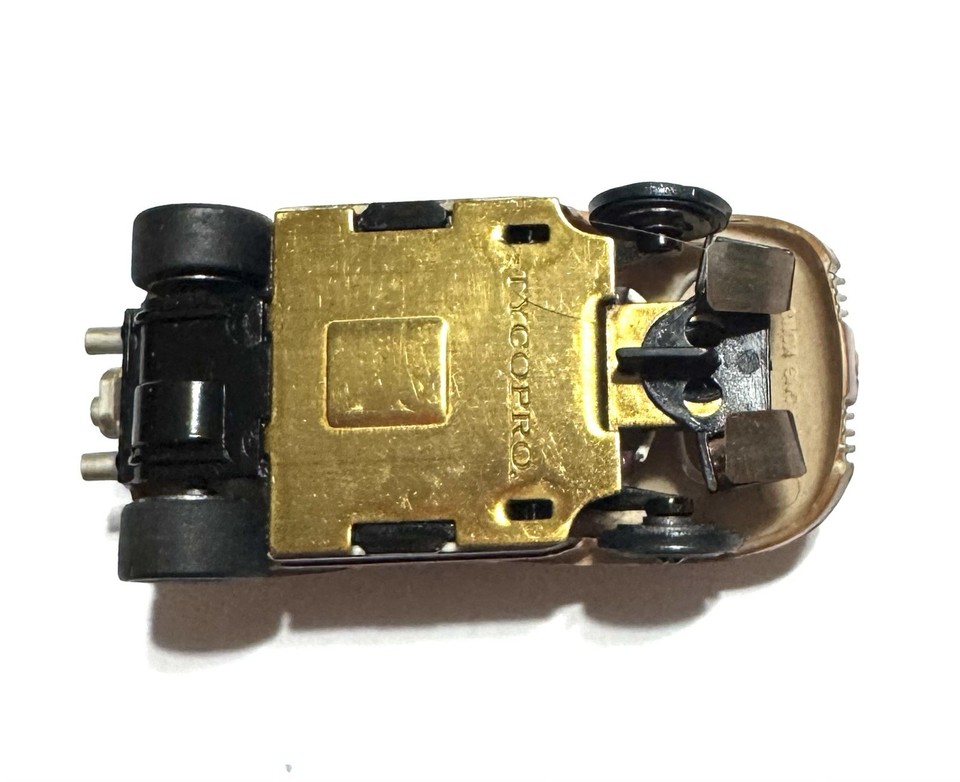 RARE 1972 TYCO PRO No. 8809 Metallic Gold Dune Buggy HO Slot Car Beauty ...