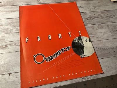 ORIGINAL DECO 1930S ? ARCHITECTURAL CATALOG FRANTZ OVER THE TOP GARAGE ...
