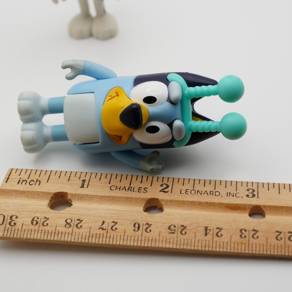 Bluey Dalmatian Dog Alien Antenna Figures Set Kids Toy Lot TV Cartoon ...