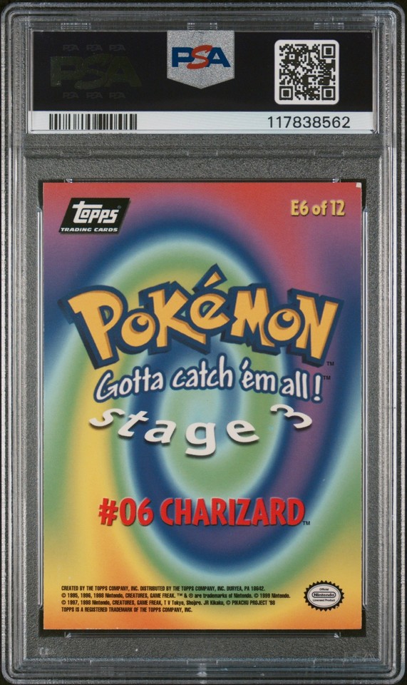 Charizard #6 Movie Edition Topps Pokemon The Movie Edt E6 NM PSA 7 | eBay