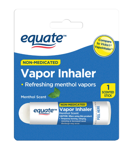 Equate Non-Medicated Vapor Inhaler Stick, Menthol Scent - 1 Pack | eBay