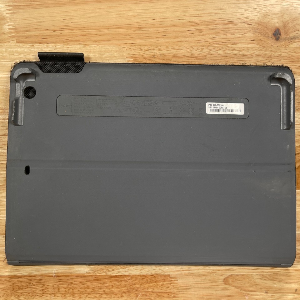Logitech Y-R0048 Black Protective Keyboard Case Folio For Apple iPad ...