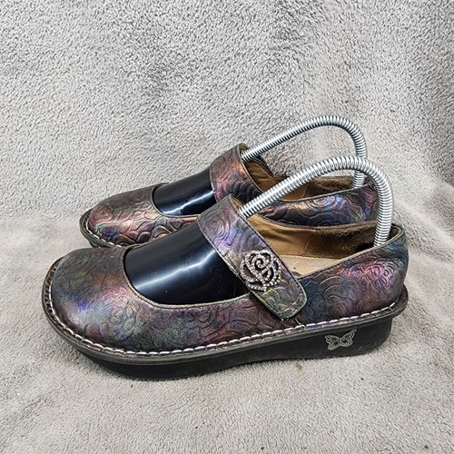 Alegria Shoes Womens Size EU 37 US 7 Paloma Rose Shadow Leather Mary ...