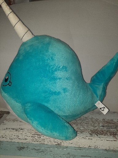 Narwhal Stuffed Animal With Mustache