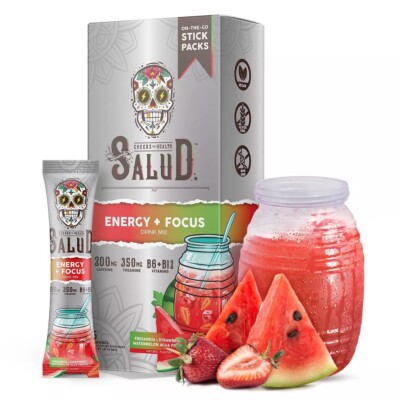 Salud Energy + Focus Fresandía | Strawberry Watermelon Drink Mix - 6ct ...