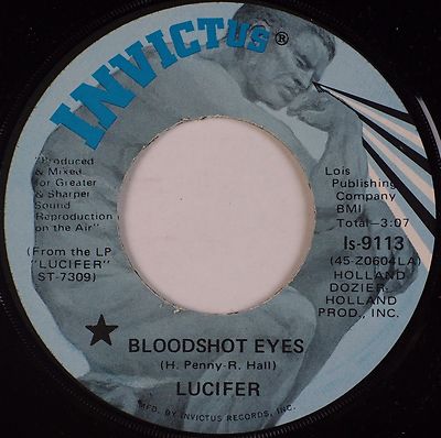 LUCIFER: Bloodshot Eyes / Old Mother Nature INVICTUS ’72 Novelty Rock ...
