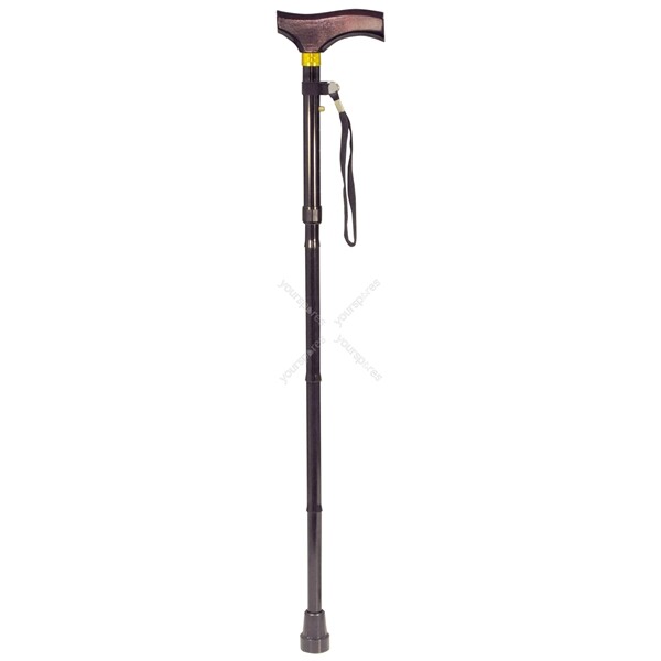 Aidapt Collapsible Walking Stick with Wooden Handle | eBay UK