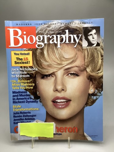 Vintage Biography Magazine November 2002 Charlize Theron | eBay