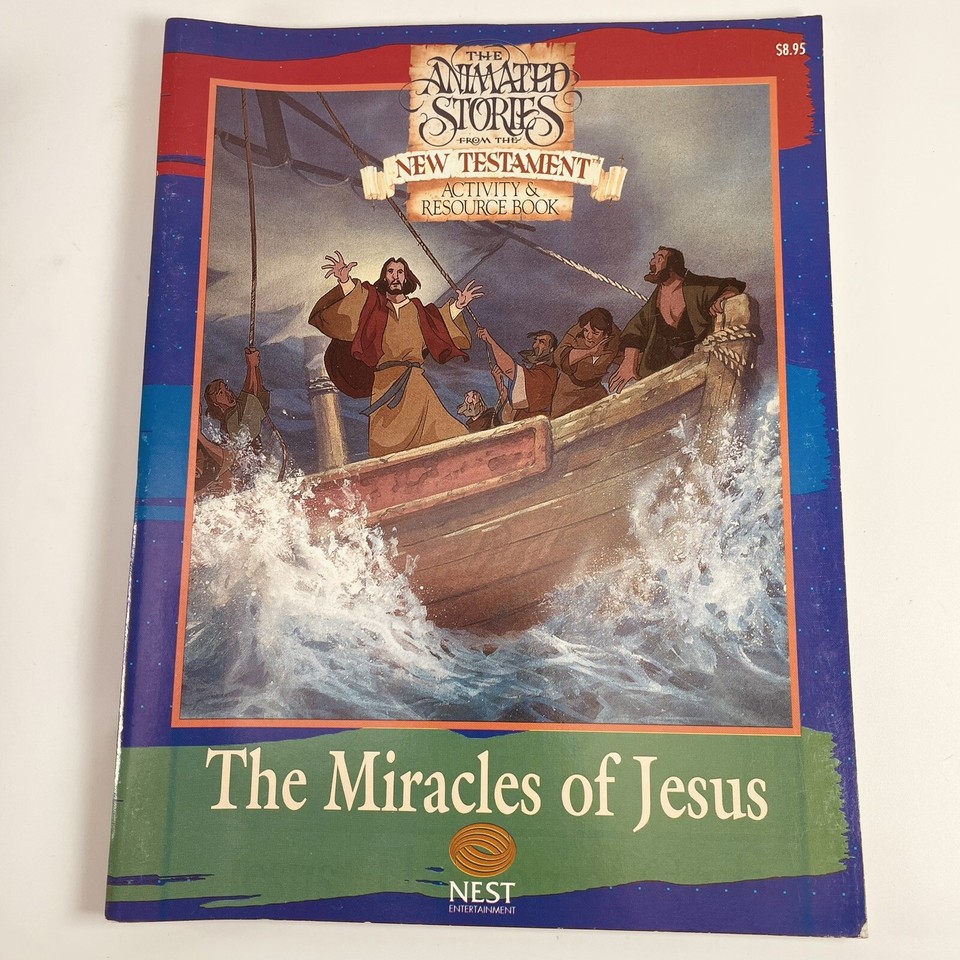 Lot of 6 Bible Activity Color Books NEST Animated Stories From The New ...