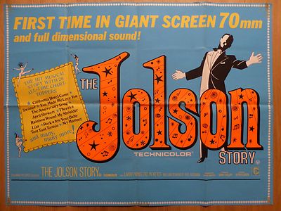 THE JOLSON STORY (1946) RR - original UK quad film/movie poster, Al ...