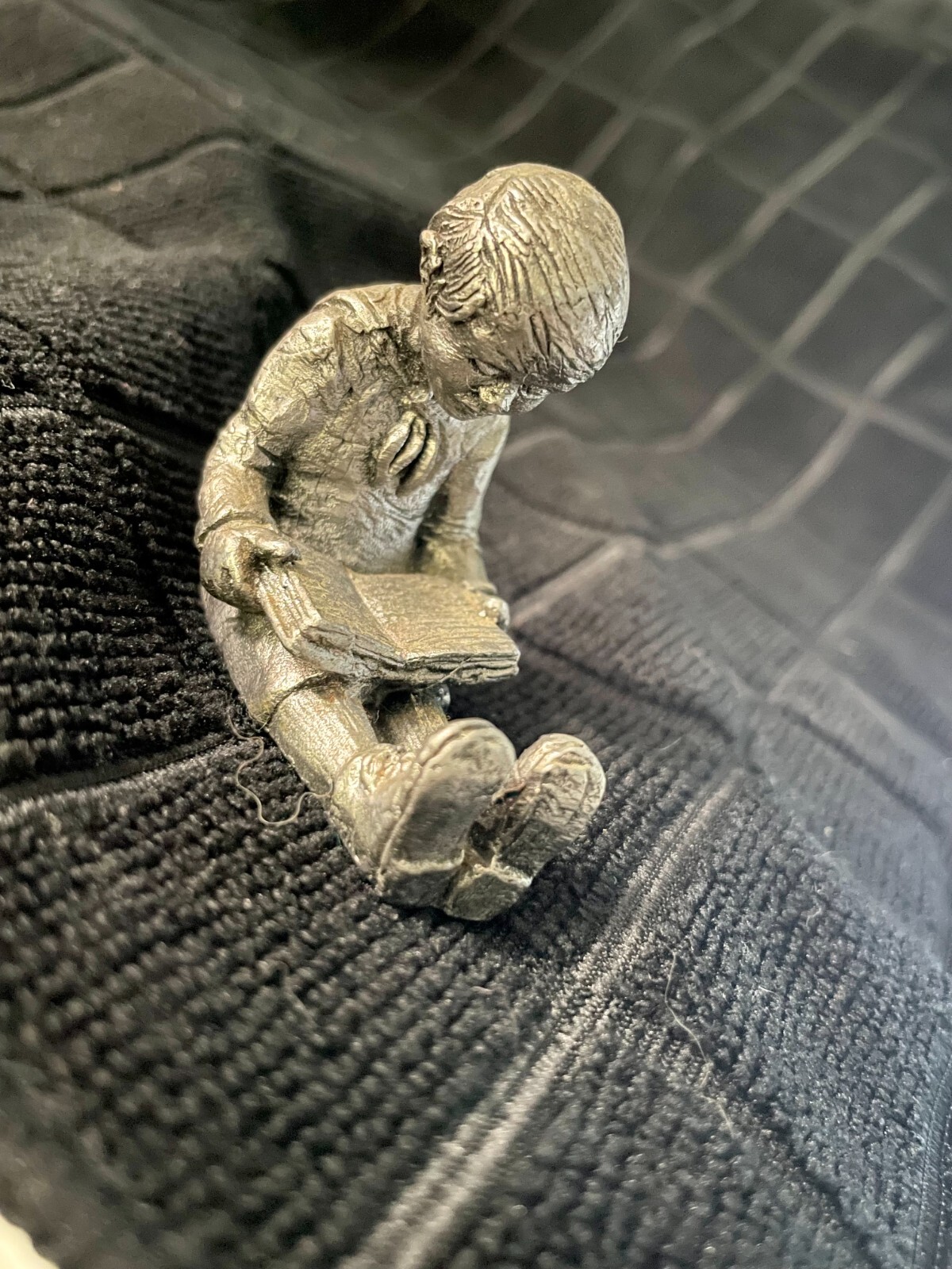 Michael Ricker Pewter Figurine Boy Reading Book 1980 Signed | eBay
