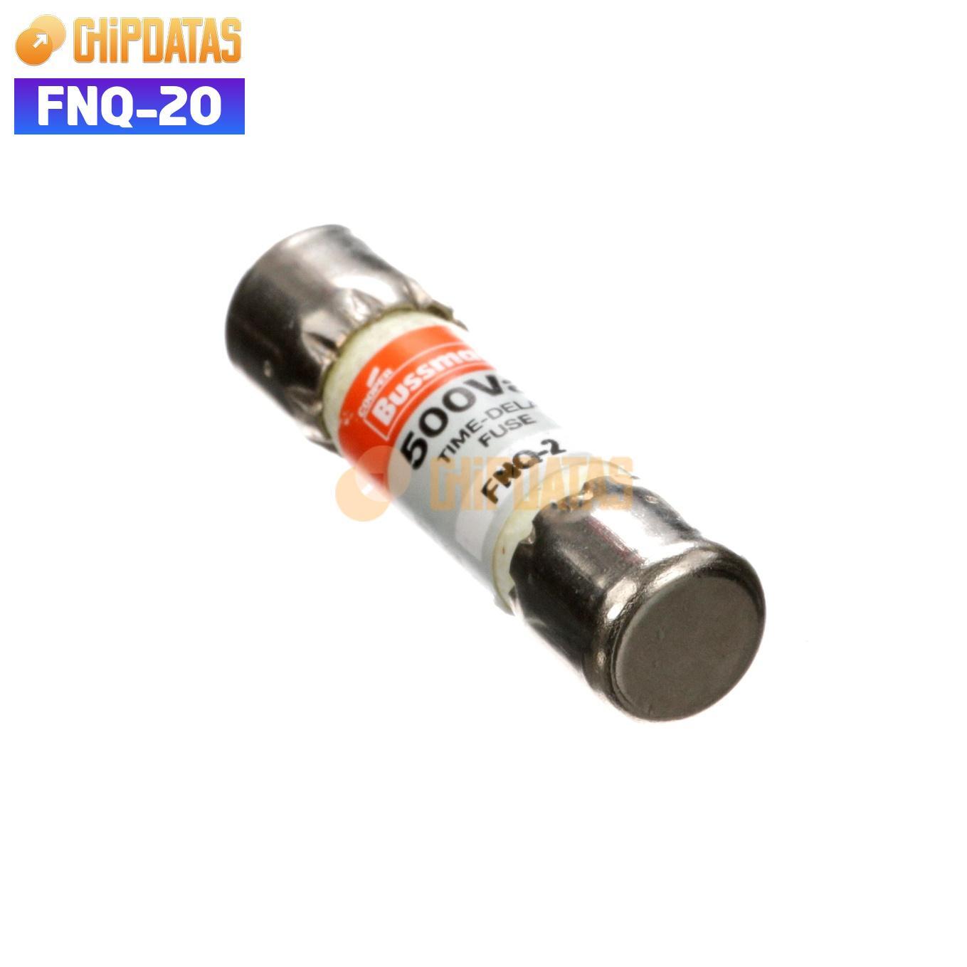 1PCS New FNQ-20 ( FNQ 20A ) 20 Amp 500 Vac Time-delay Supplemental Fuse ...
