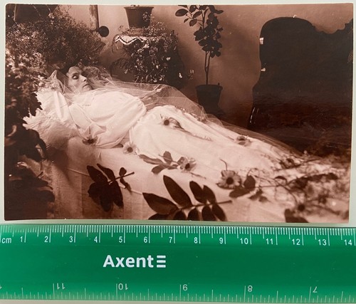 1937 Dead Bride in Open Coffin Woman Funeral HORROR Post Mortem Vintage Photo | eBay