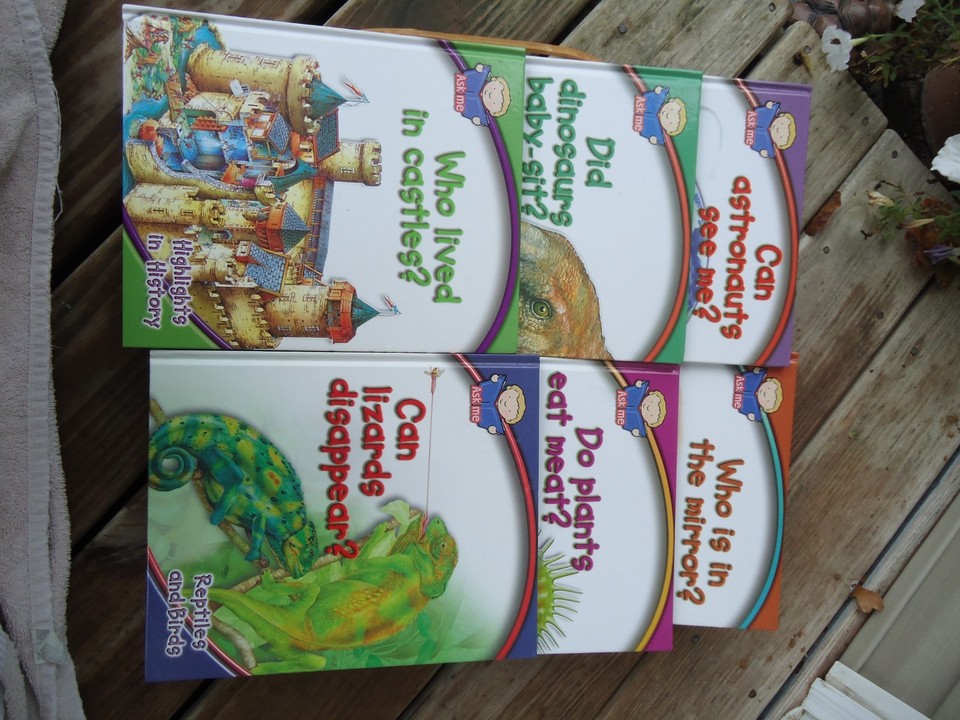 Ask Me Book Lot 6 Childrens Science Education Series HB Dino Lizard ...