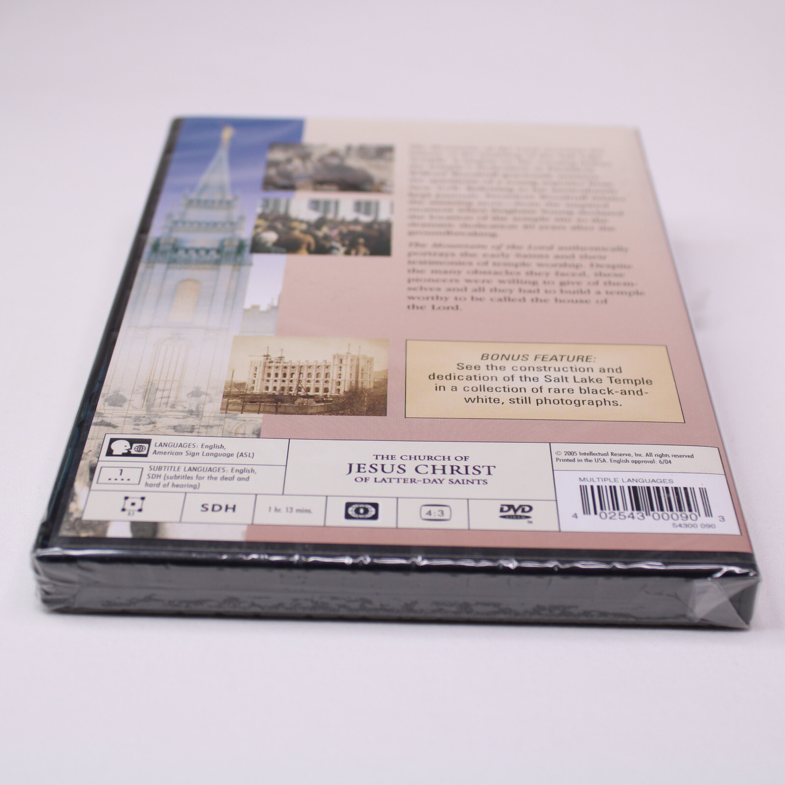 The Mountain Of The Lord LDS Mormon Church DVD Sealed New Salt Lake ...