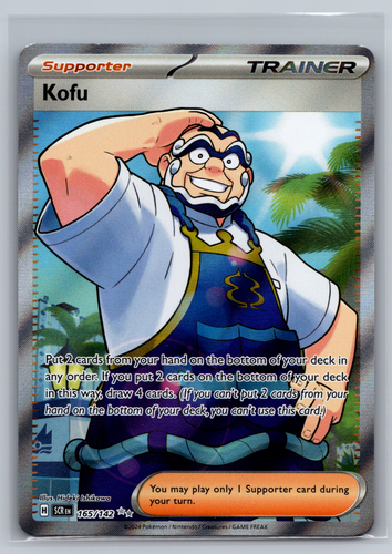 Kofu 165/142 - Pokemon TCG - Stellar Crown - NM Secret Rare Full Art ...