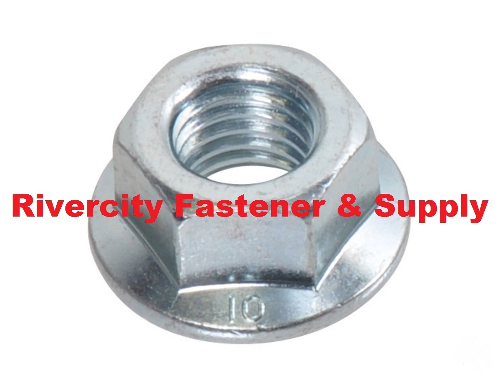 (1) M14-2.0 Metric Coarse Thread Flange Hex Nut 14mm x 2.0 DIN 6923 ...