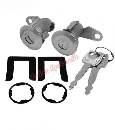 NEW Door Lock Cylinder For Ford Vehicles 1968-1980 with Ford Logo Keys ...