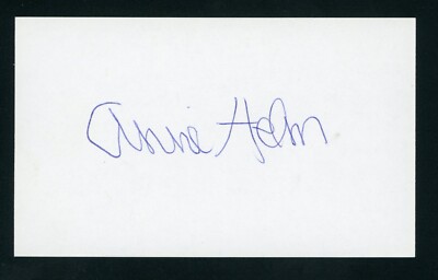 Anne Helm Actress, Children's Book Author & Illustrator Signed 3x5 Card ...