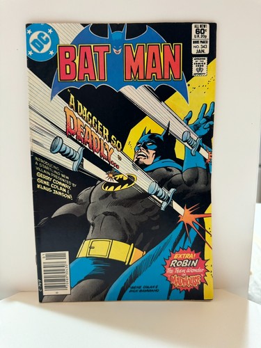 BATMAN #343 DC Comics JAN 1982 1st DAGGER APPEARANCE! Bronze Age | eBay