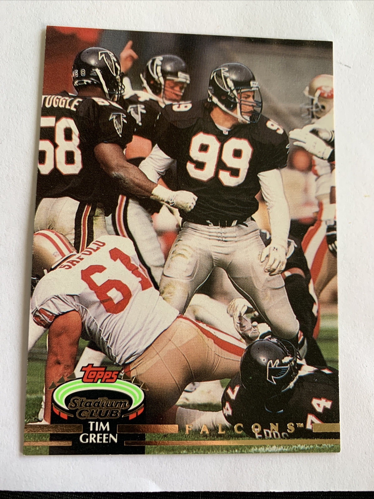1992 Topps Stadium Club Card #229 Tim Green Atlanta Falcons NMMt Free ...