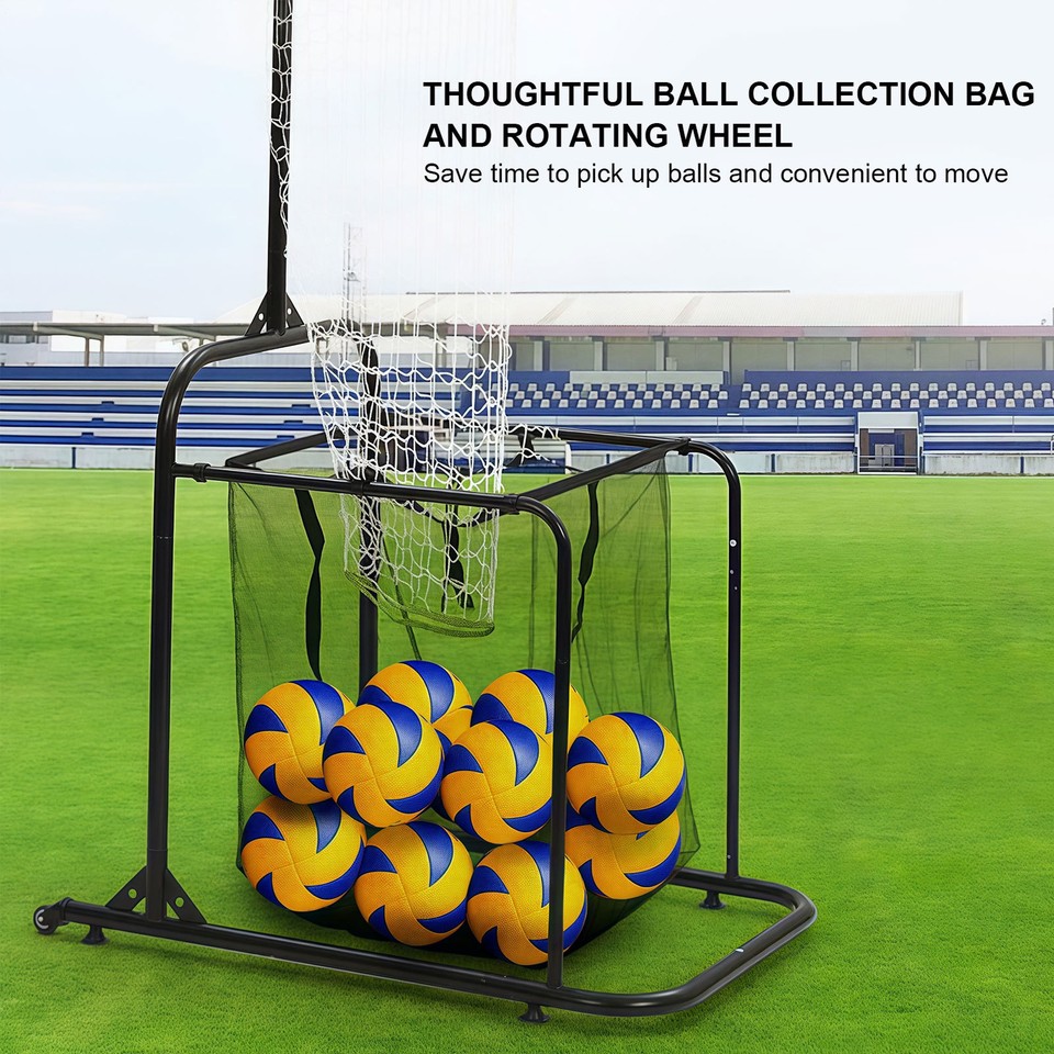 NAFE Adjustable Volleyball Setter Trainer with Net for Skill Practice ...