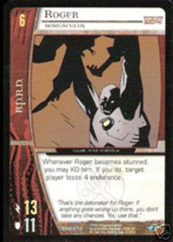 VS System: Roger, Homunculus [Played] Dark Horse Comics Hellboy ...