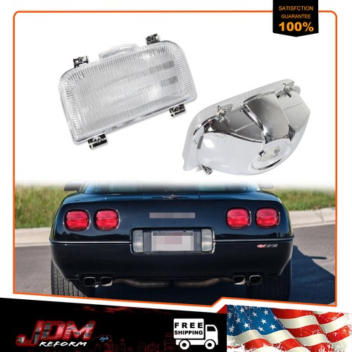 For 1991-1996 Corvette C4 Clear Lens Tailgate Reverse Backup Lights ...